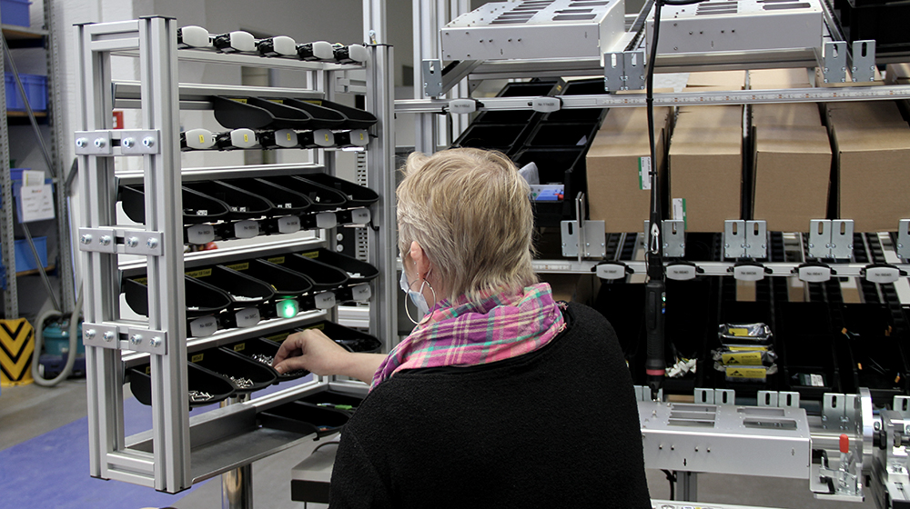 Pick to Light für komplexe Baugruppenmontage