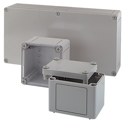 Polycarbonate flange enclosure