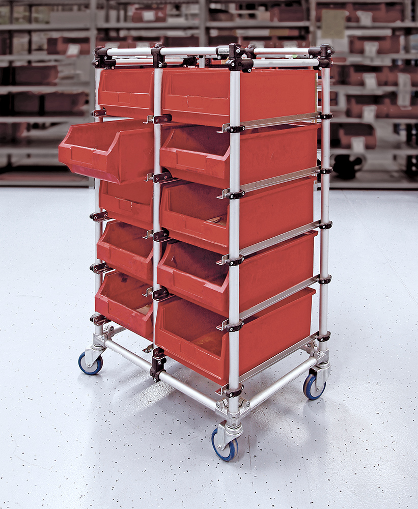 LEAN flow racks | material handling trolleys