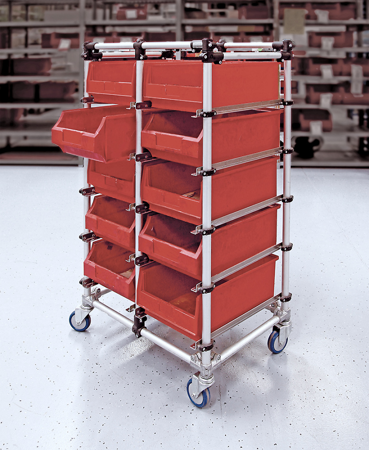 LEAN flow racks | material handling trolleys
