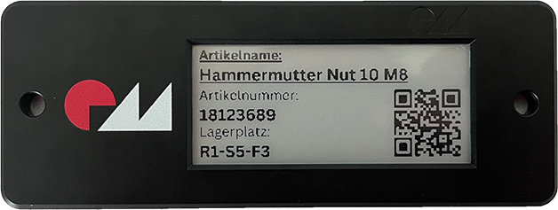 E-Paper Tag | Electronic Shelf Label | papierlose Produktionsaufträge