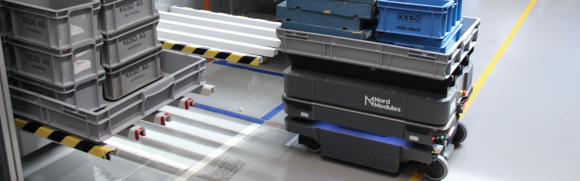 Automatisierte Intralogistik mit mobilen Robotern